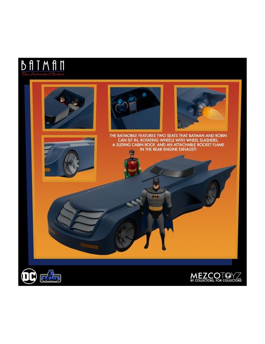 Mezco Batman The Animated Series 5 Points Batmobile