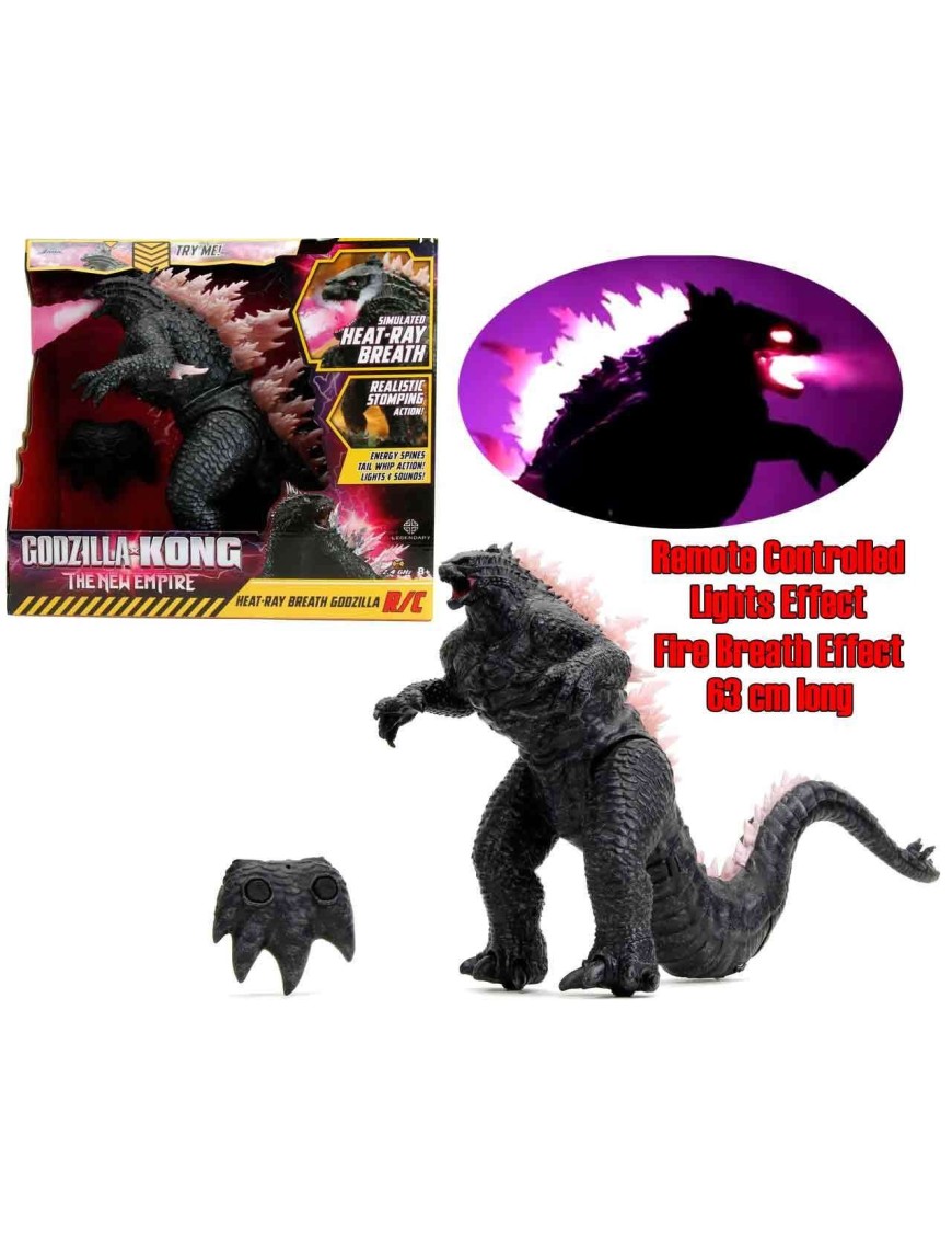 Jada Toys Godzilla X Kong The New Empire Remote Control Godzilla Heat ...