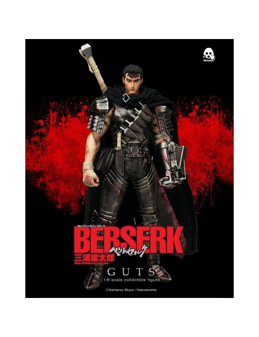 Threezero Berserk Guts Black Swordsman 1/6 Scale Collectible Figure