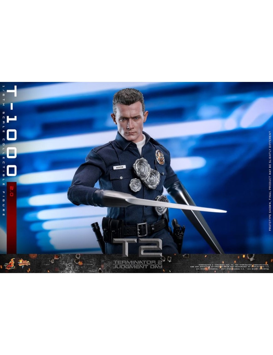 Hot Toys Movie Masterpiece Terminator 2 Judgement Day T-1000 2.0 1/6 ...