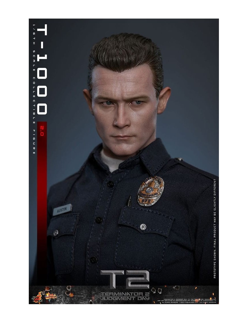 Hot Toys Movie Masterpiece Terminator 2 Judgement Day T-1000 2.0 1/6 ...