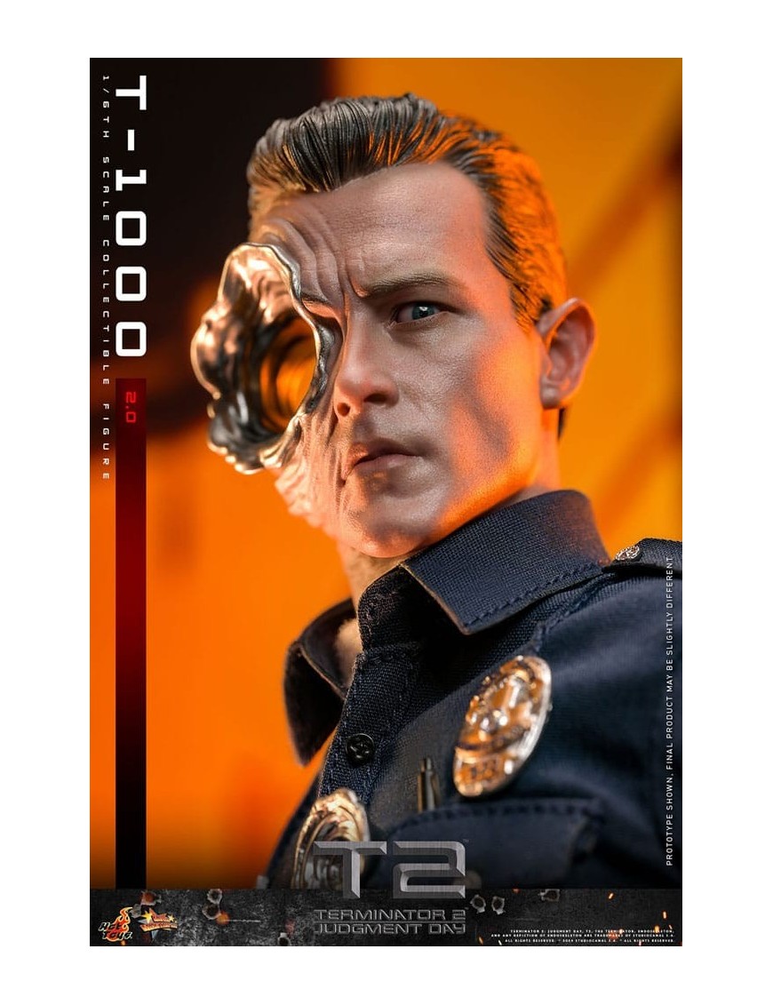 Hot Toys Movie Masterpiece Terminator 2 Judgement Day T-1000 2.0 1/6 ...