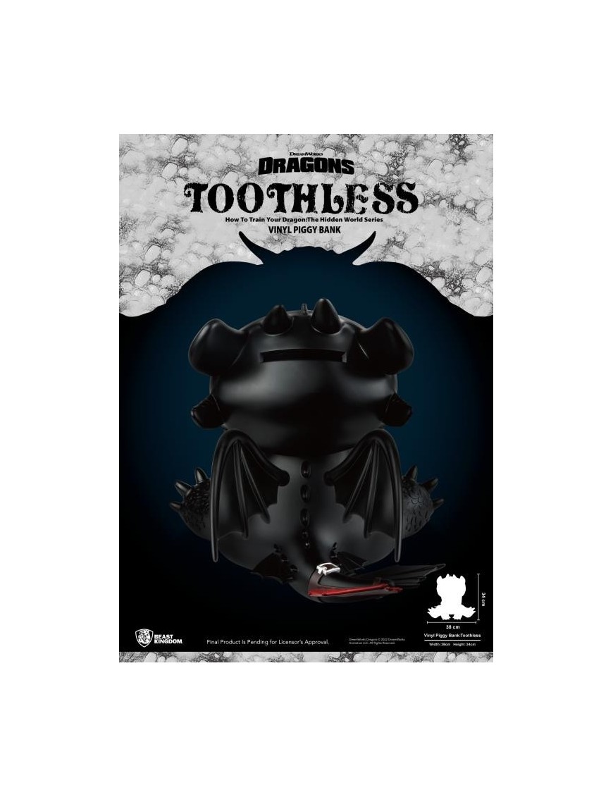 Beast Kingdom How to Train Your Dragon Toothless Piggy Bank